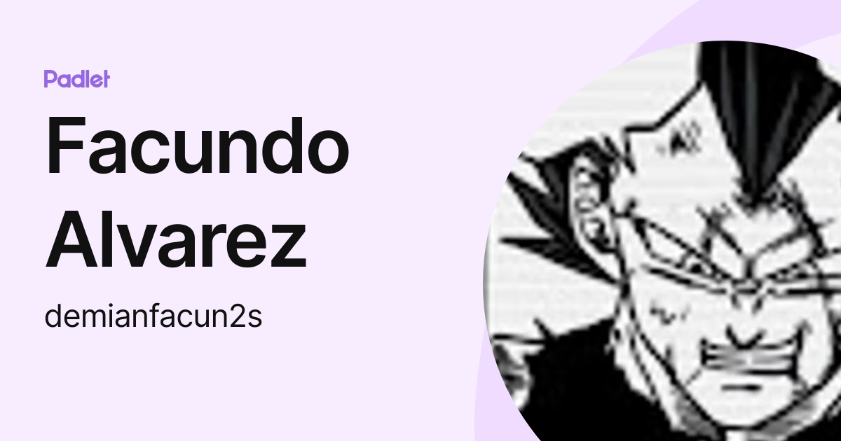 Facundo Alvarez (demianfacun2s) profile | Padlet