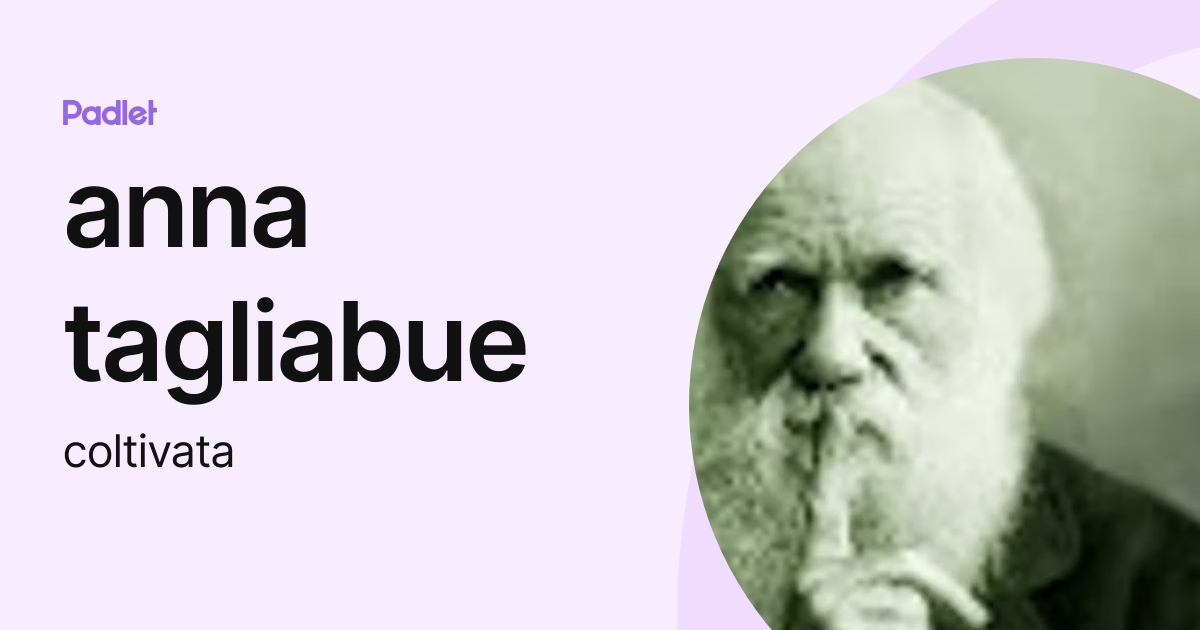 anna tagliabue (coltivata) profile | Padlet