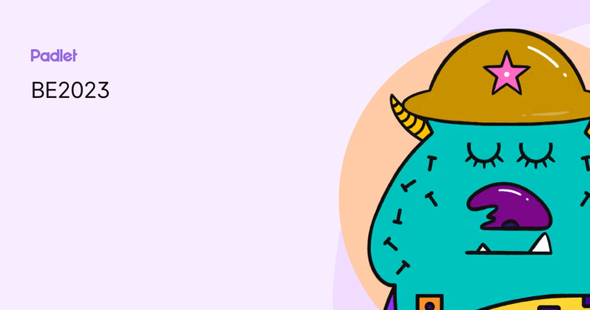 BE2023 profile | Padlet