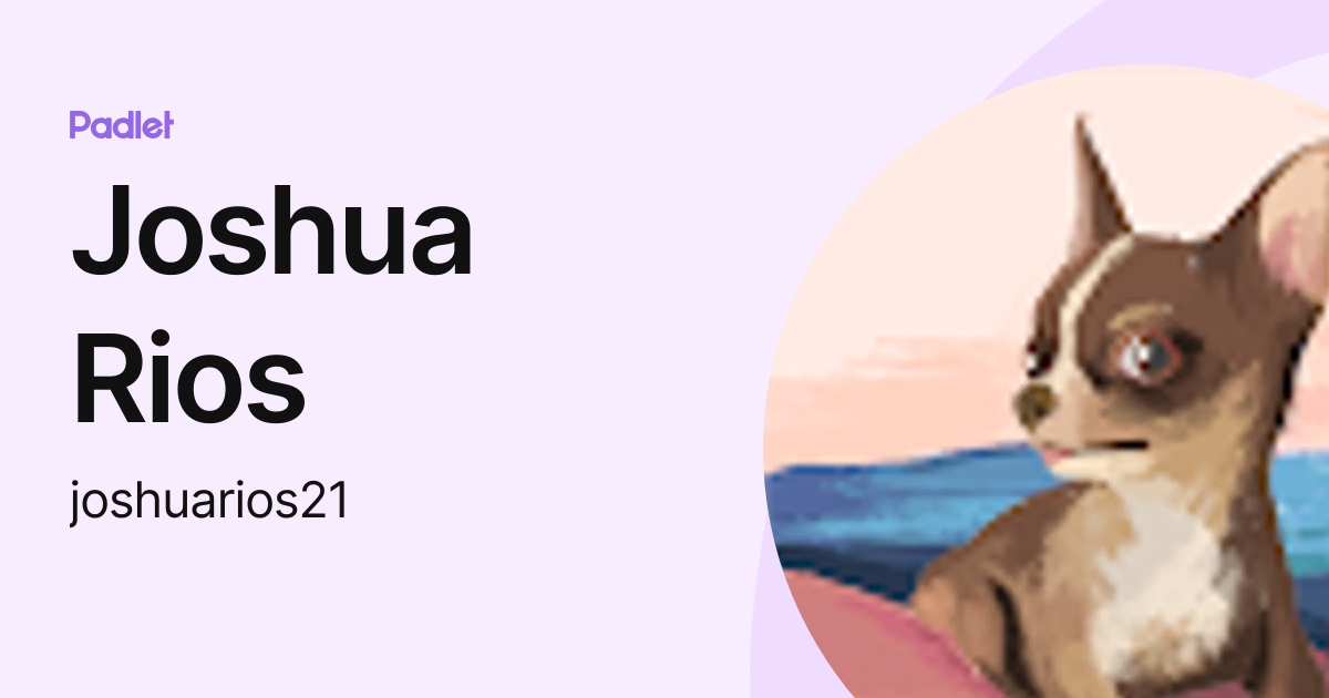 Joshua Rios (joshuarios21) profile | Padlet