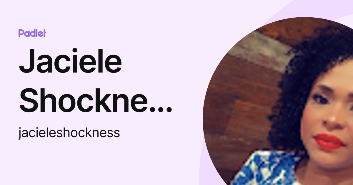 Jaciele Shockness/CEDB Ji-Paraná/RO (jacieleshockness) profile | Padlet