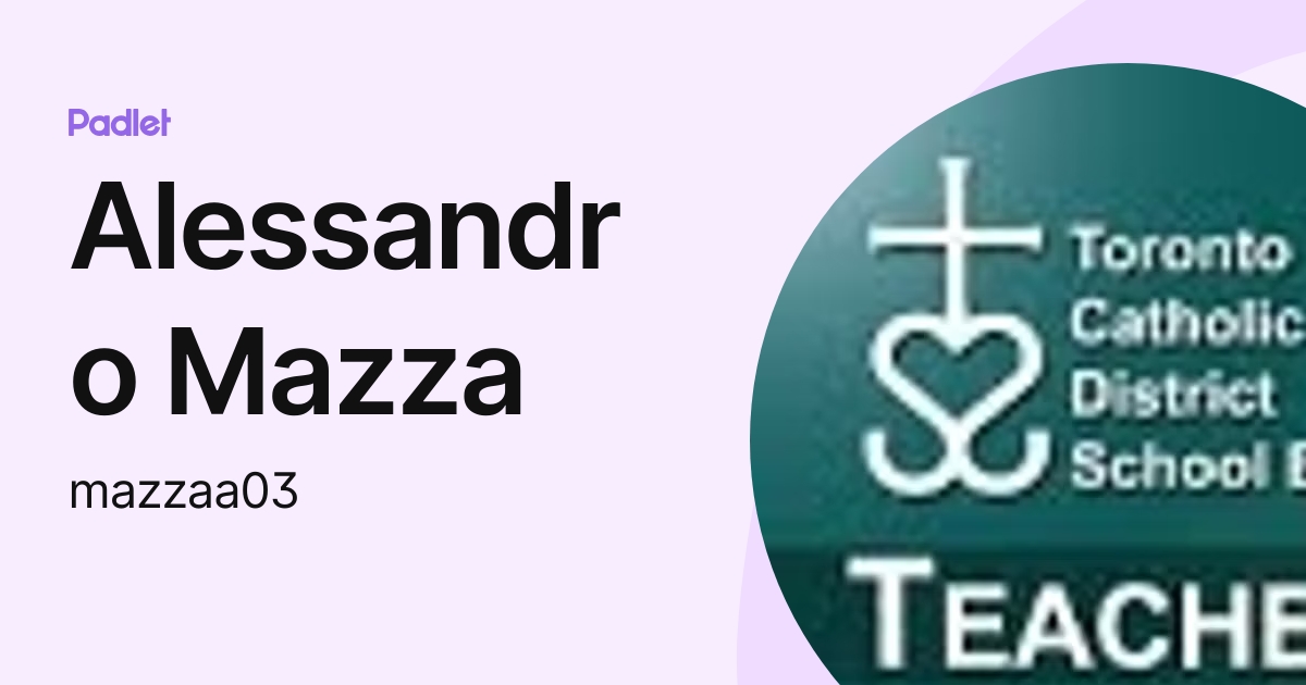 Alessandro Mazza (mazzaa03) profile | Padlet