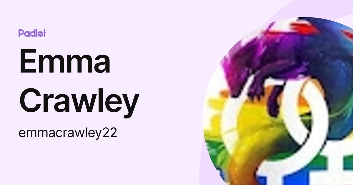 Emma Crawley (emmacrawley22) profile | Padlet