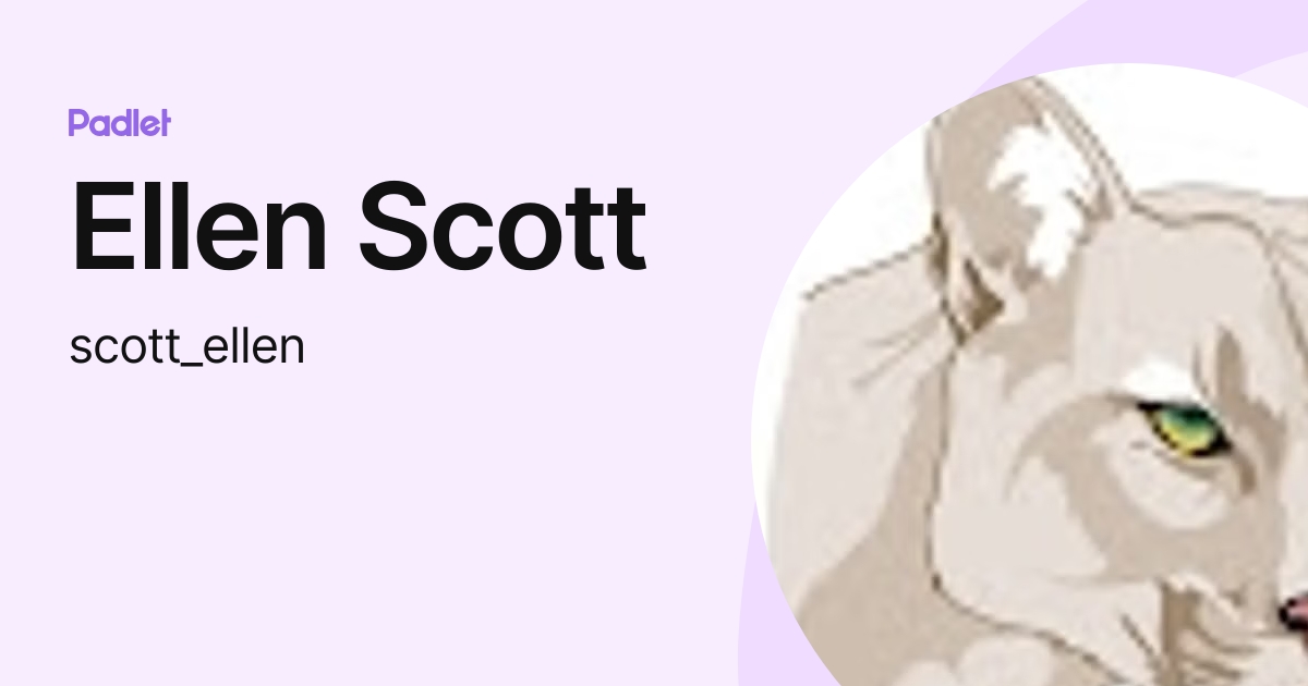 Ellen Scott (scott_ellen) profile | Padlet