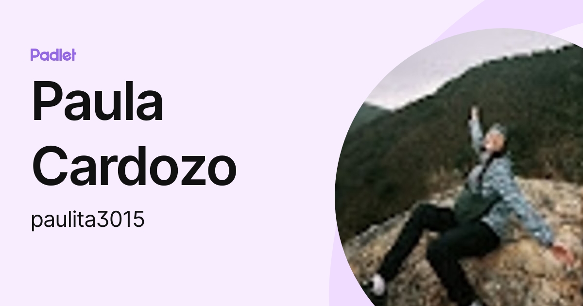 Paula Cardozo (paulita3015) profile | Padlet