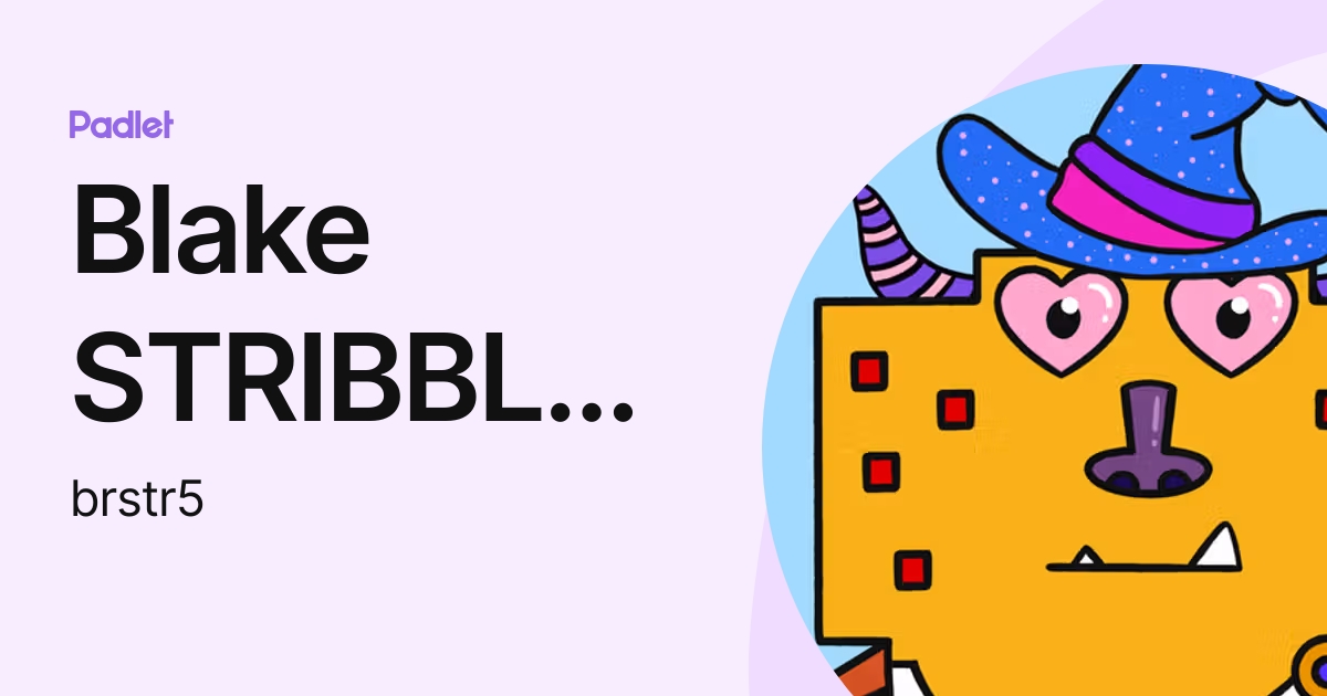 Blake STRIBBLES (brstr5) profile | Padlet