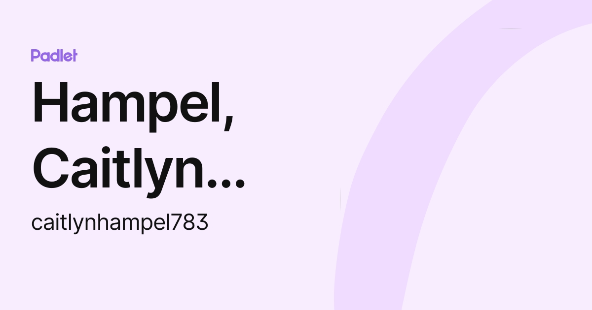 Hampel, Caitlyn (Berri Regional Secondary College) (caitlynhampel783) profile | Padlet