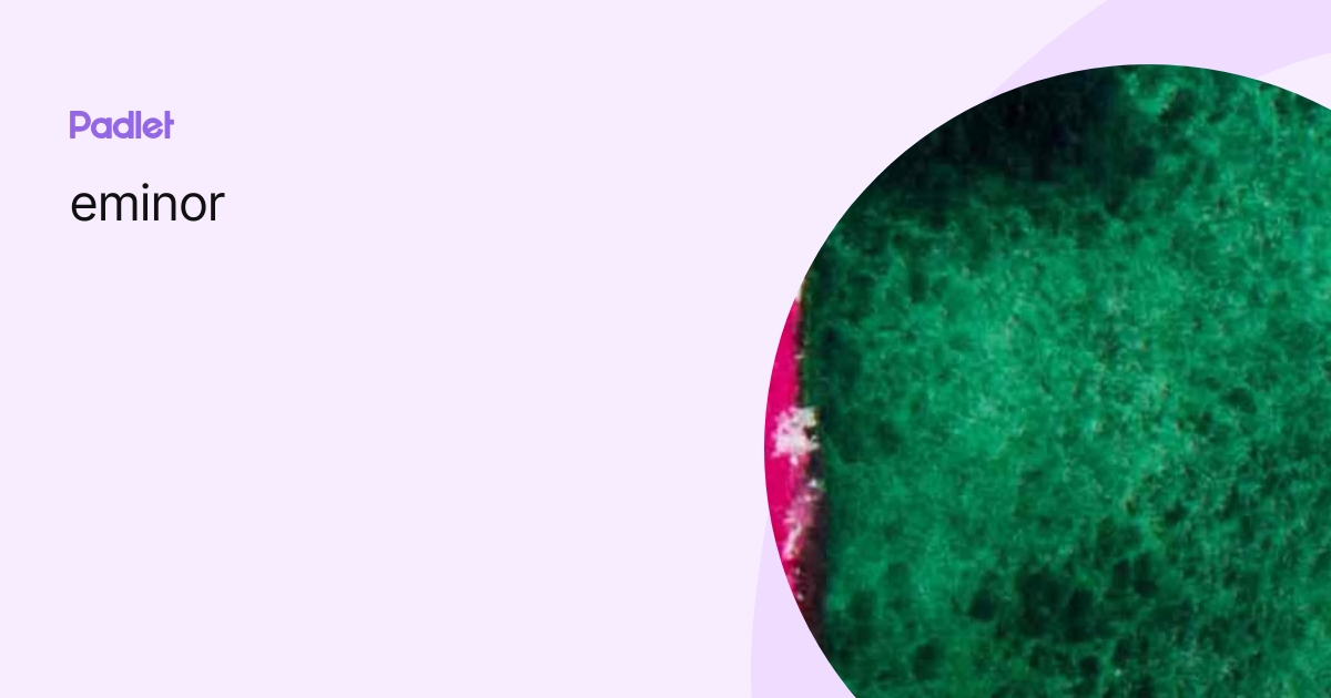 eminor profile | Padlet