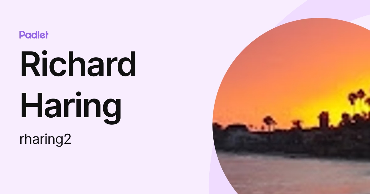 Richard Haring (rharing2) profile | Padlet