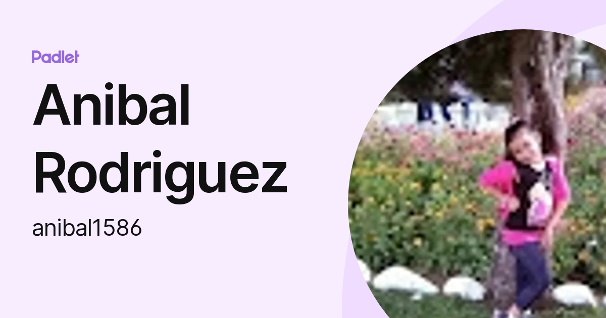 Anibal Rodriguez (anibal1586) profile | Padlet