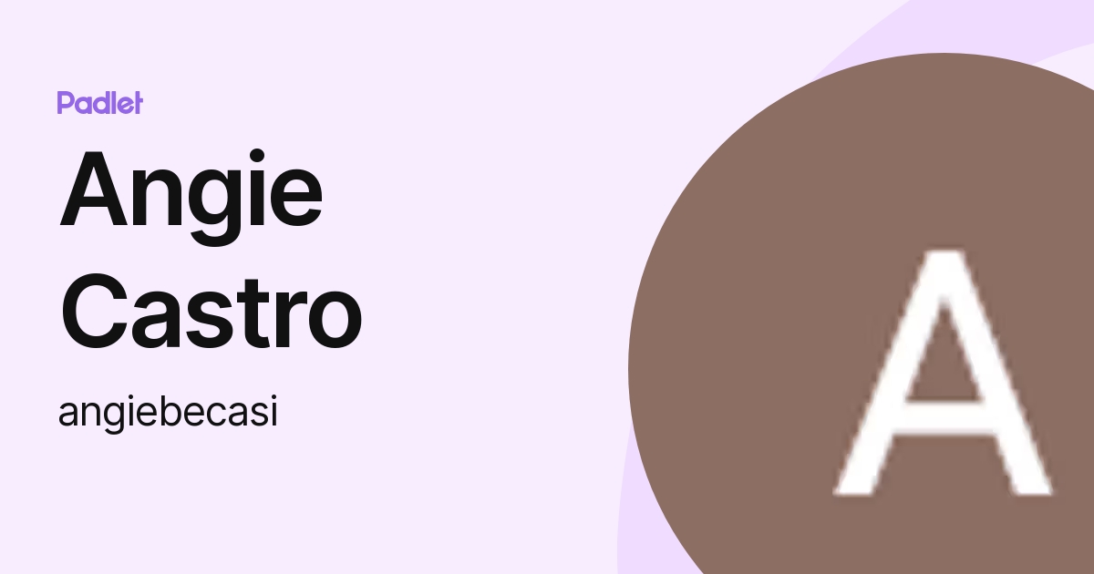 Angie Castro (angiebecasi) profile | Padlet
