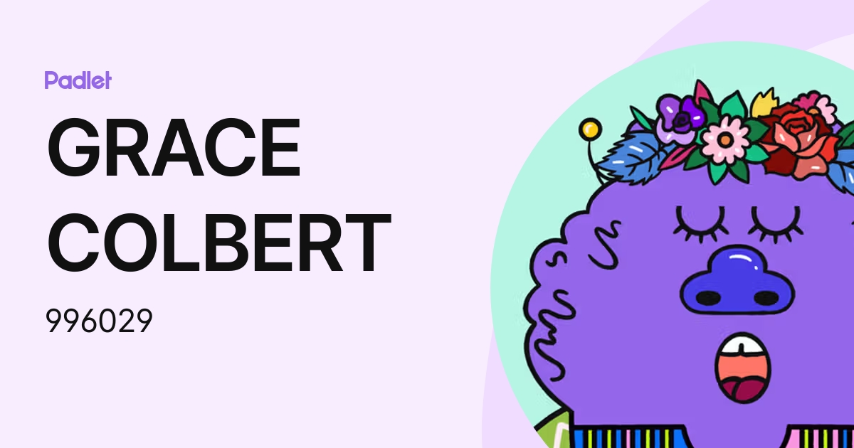 GRACE COLBERT (996029) perfil | Padlet