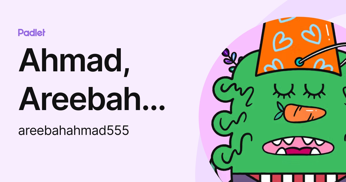 Ahmad, Areebah (Karoonda Area School) (areebahahmad555) profile | Padlet