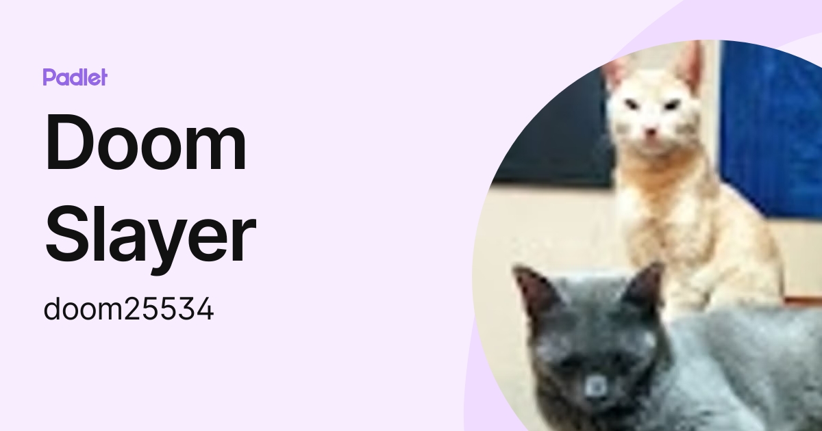 Doom Slayer (doom25534) profile | Padlet