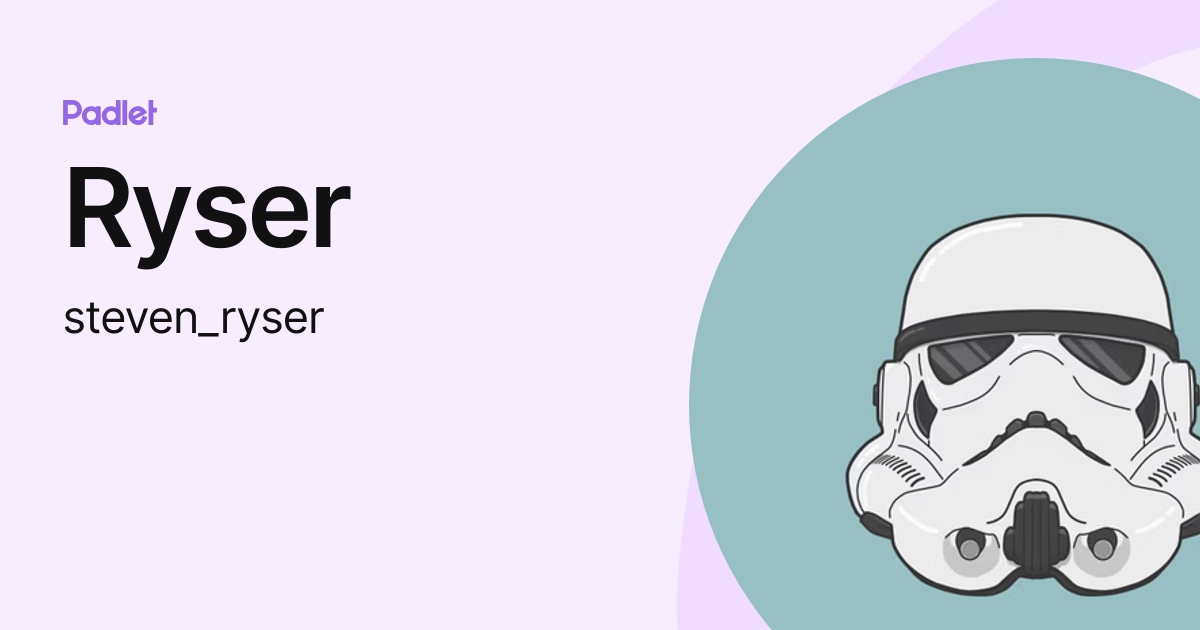 Ryser (steven_ryser) profile | Padlet