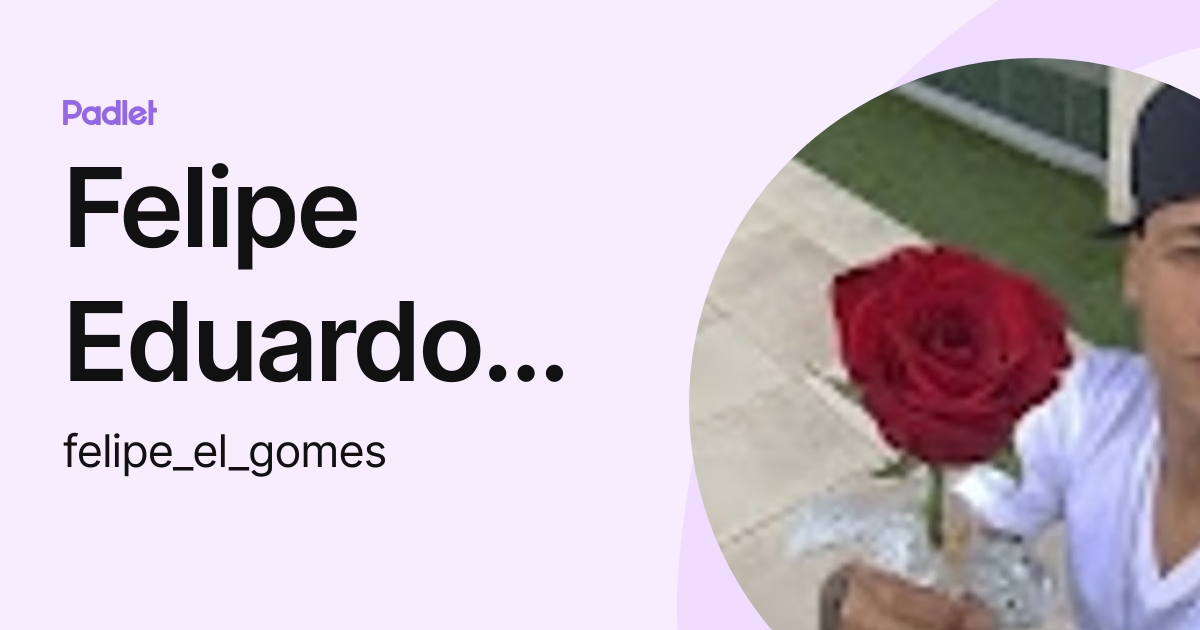 Felipe Eduardo Leal Gomes (felipe_el_gomes) profile | Padlet