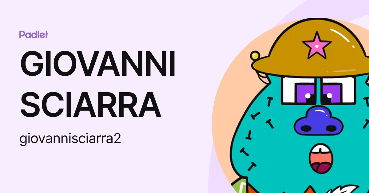GIOVANNI SCIARRA (giovannisciarra2) profile | Padlet