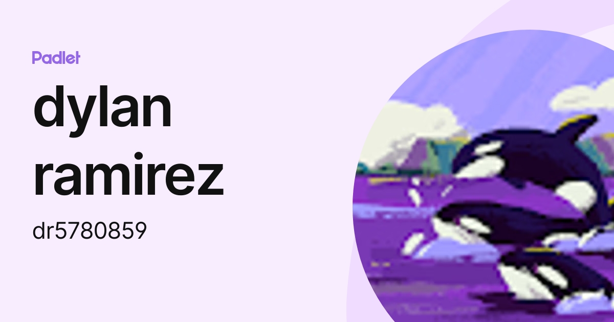 dylan ramirez (dr5780859) profile | Padlet