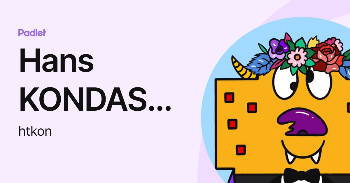 Hans KONDASINGHE (htkon) profile | Padlet