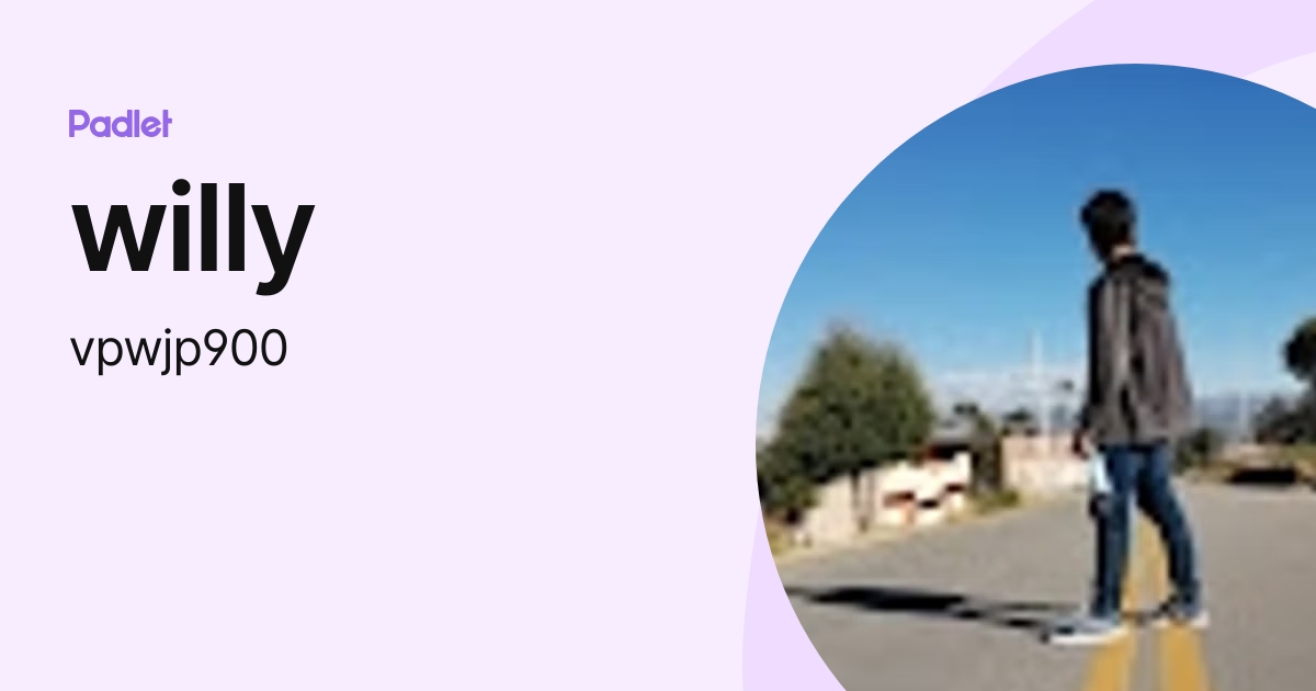 Willy Vpwjp900 Profile Padlet