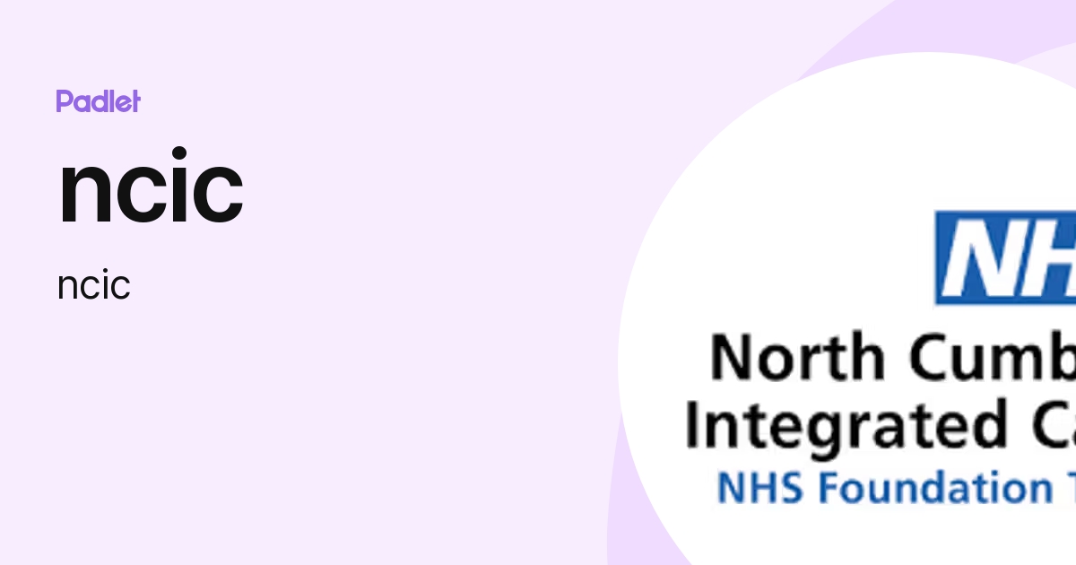 ncic (ncic) profile | Padlet