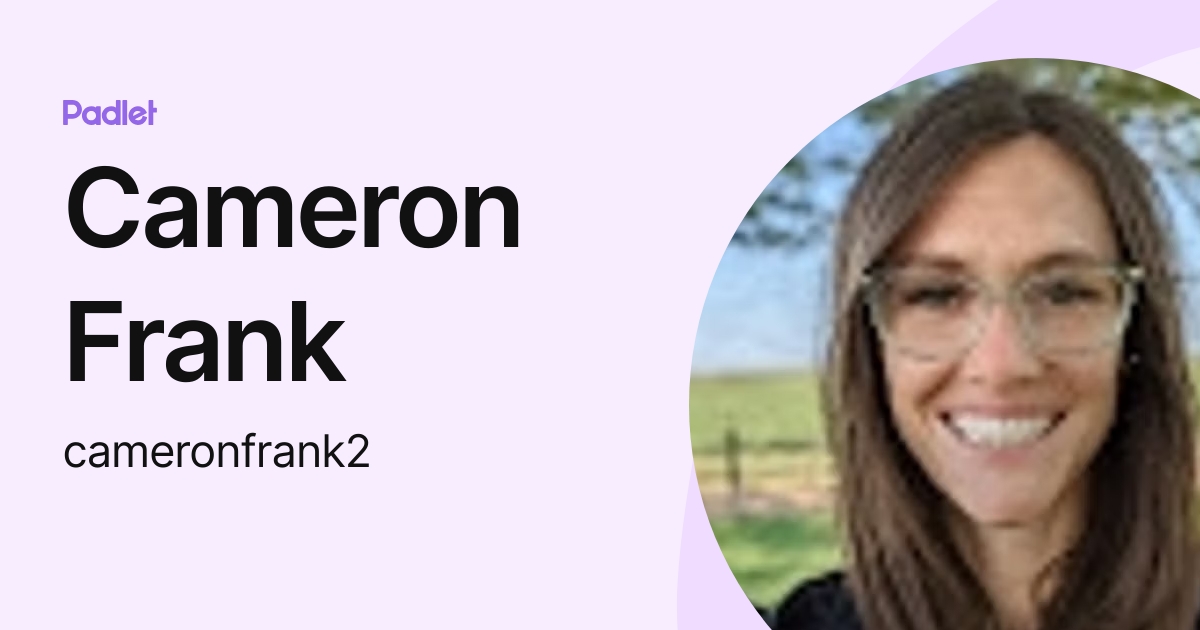 Cameron Frank (cameronfrank2) profile | Padlet