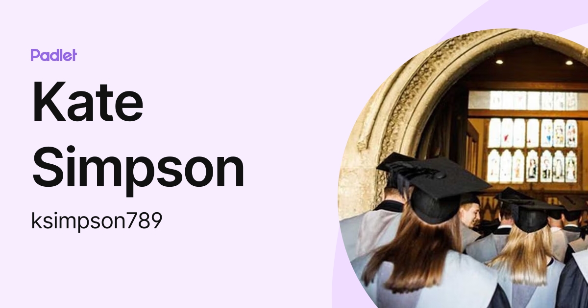 Kate Simpson (ksimpson789) profile | Padlet
