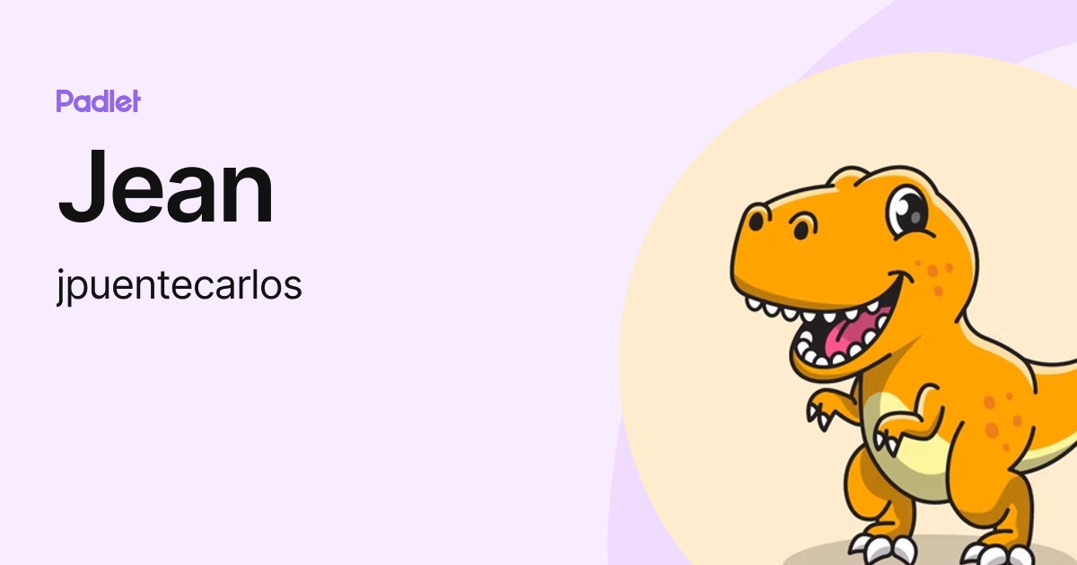 Jean (jpuentecarlos) profile | Padlet