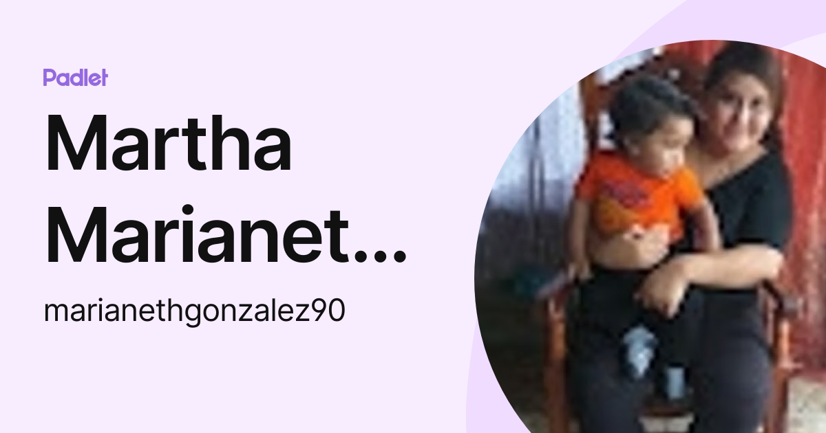 Martha Marianeth Gonzalez (marianethgonzalez90) profile | Padlet