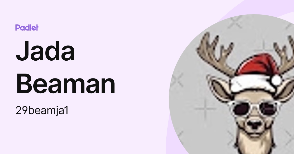 Jada Beaman (29beamja1) profile | Padlet