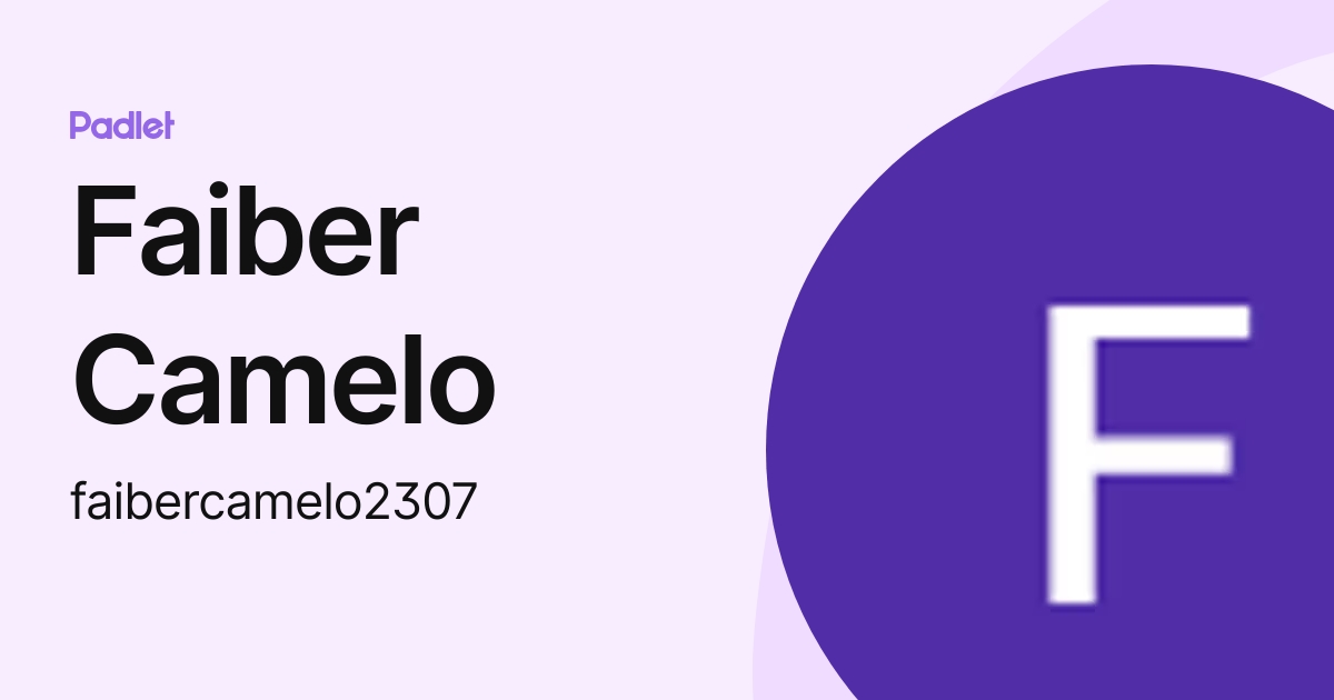 Faiber Camelo (faibercamelo2307) perfil | Padlet