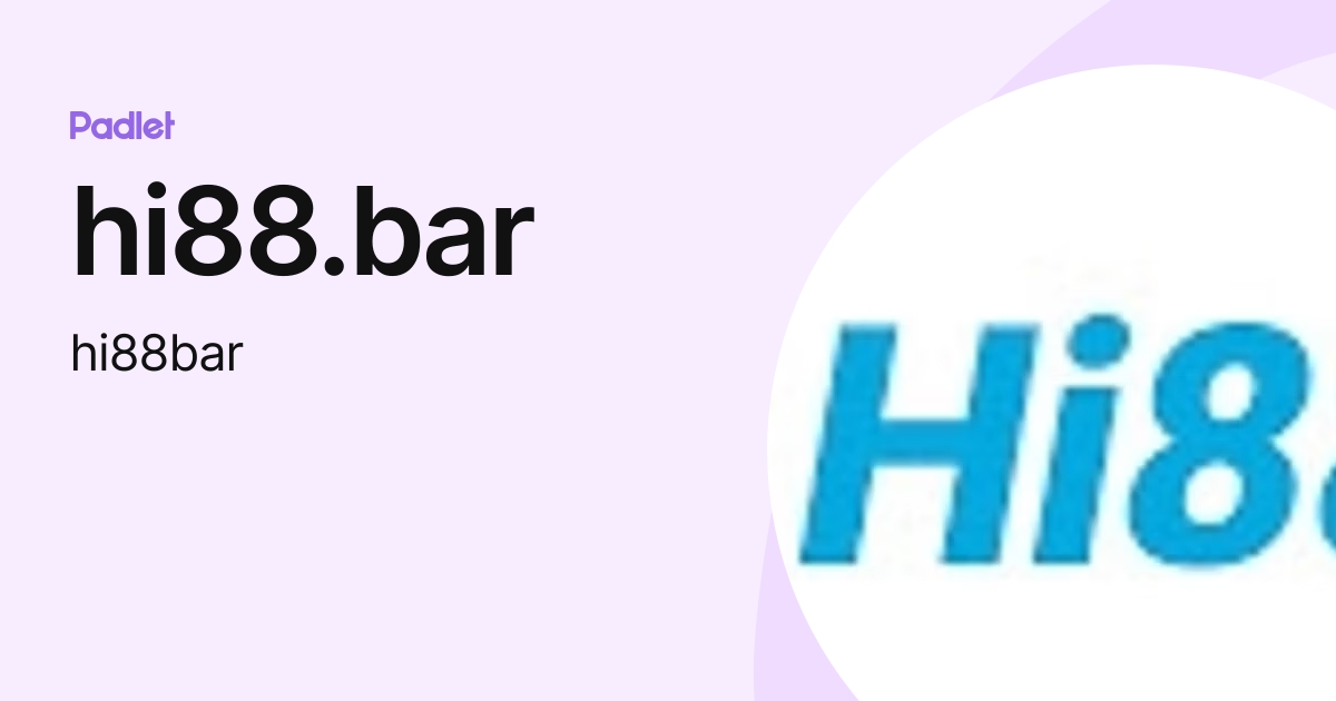 hi88.bar (hi88bar) profile | Padlet