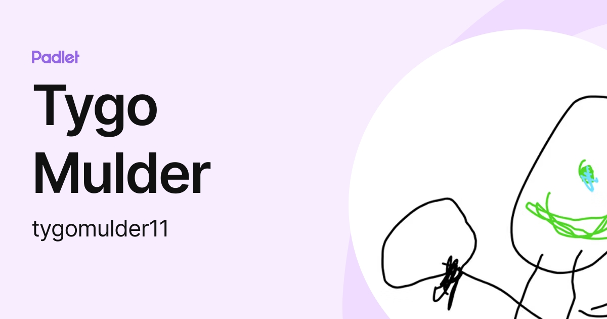 Tygo Mulder (tygomulder11) profile | Padlet