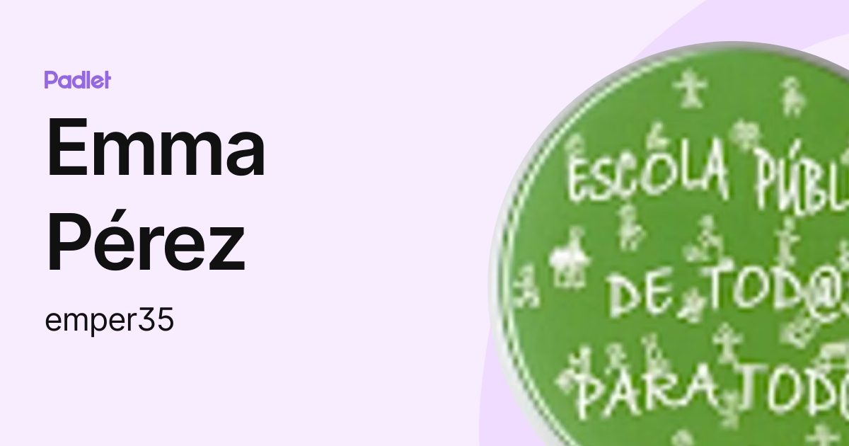 Emma Pérez (emper35) profile | Padlet