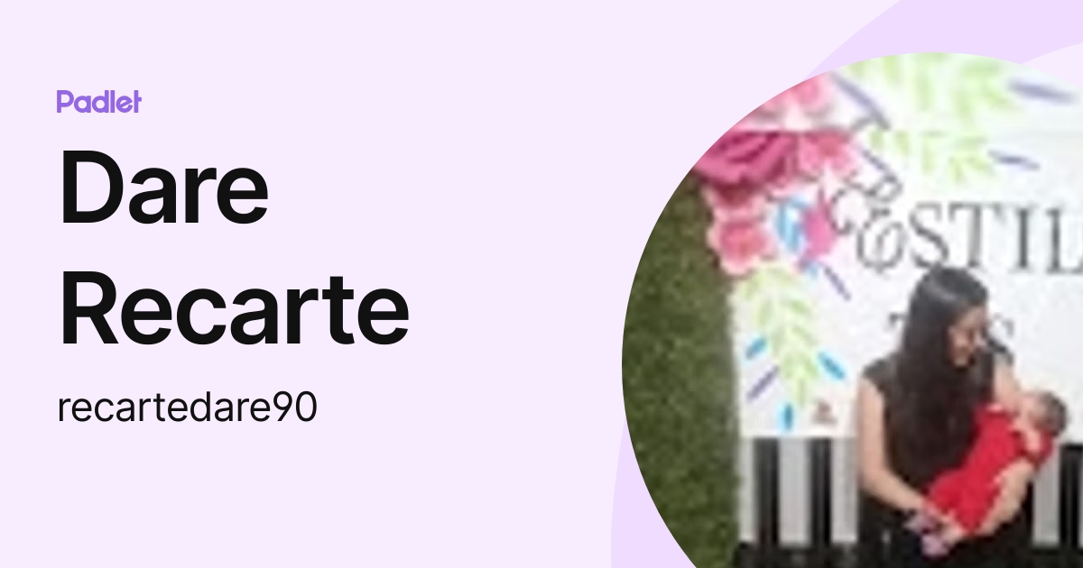 Dare Recarte (recartedare90) profile | Padlet