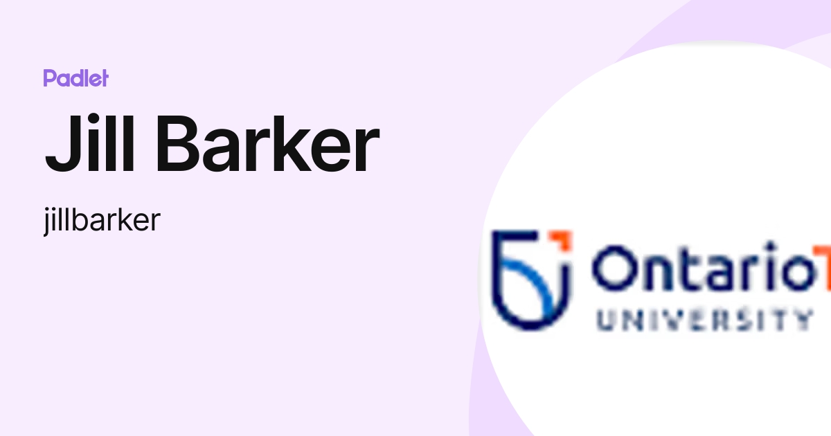 Jill Barker (jillbarker) profile | Padlet