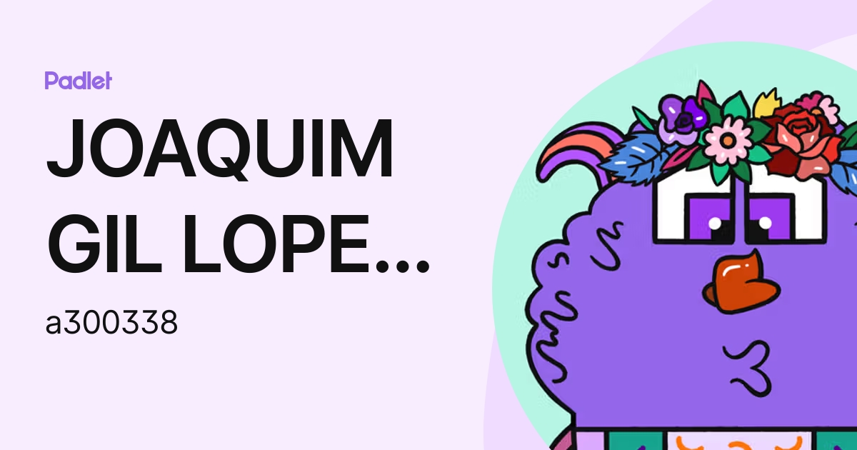 JOAQUIM GIL LOPES DE CAMARGO (a300338) profile | Padlet