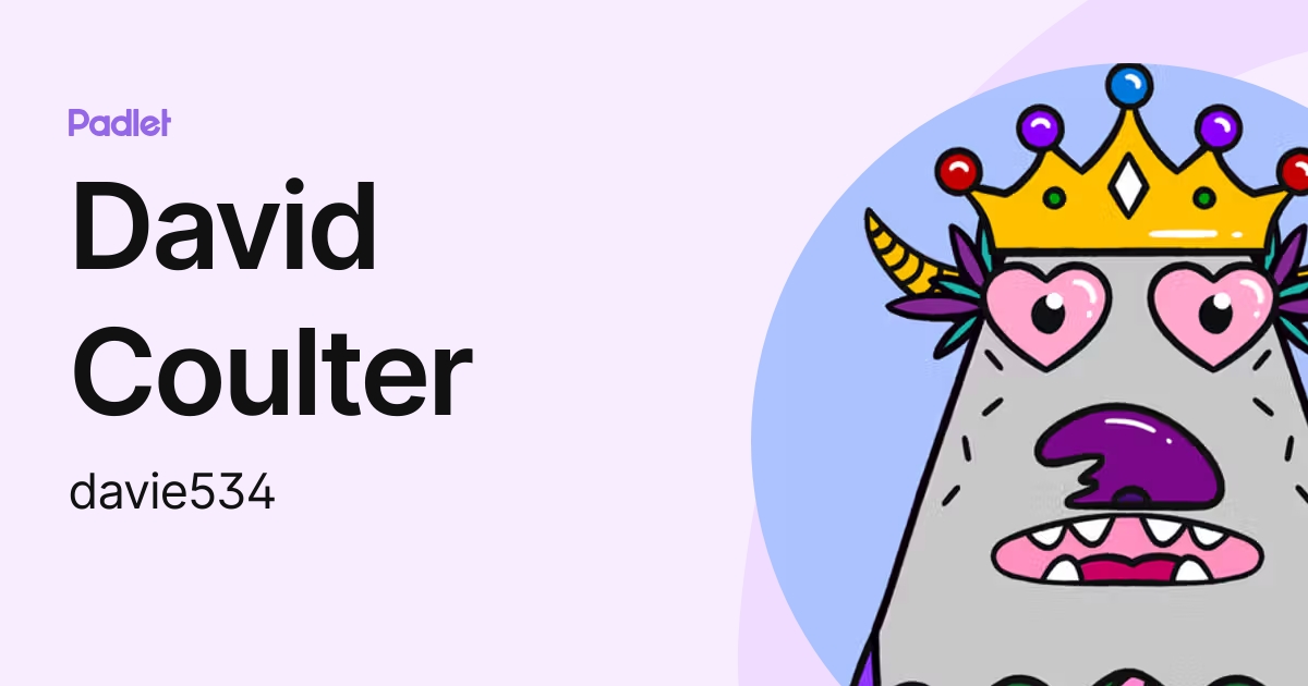 David Coulter (davie534) profile | Padlet