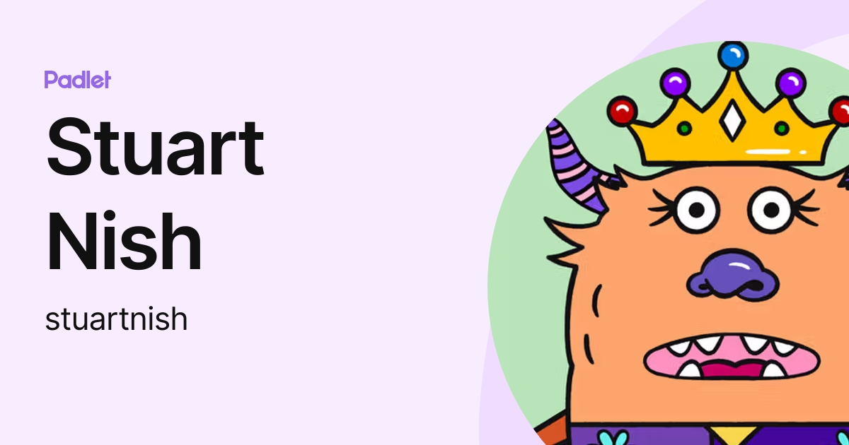 Stuart Nish (stuartnish) profile | Padlet