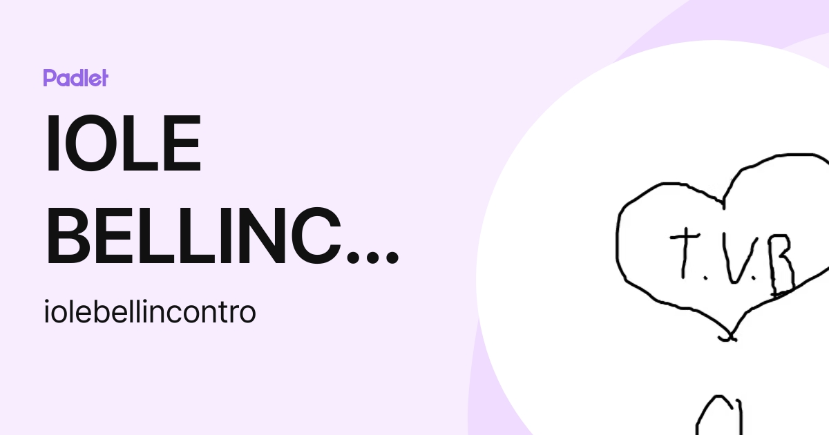IOLE BELLINCONTRO (iolebellincontro) profile | Padlet
