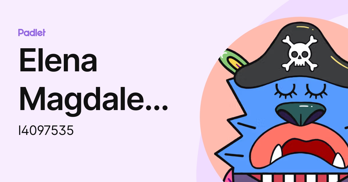 Elena Magdalena Paun (l4097535) profile | Padlet