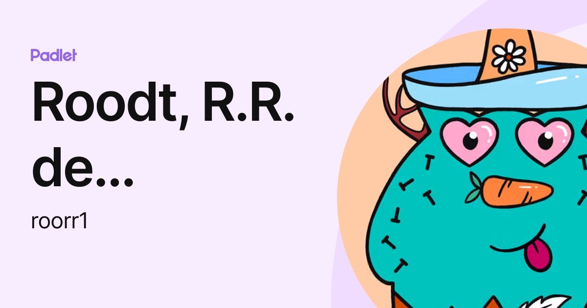 Roodt, R.R. de (Romana) (roorr1) profile | Padlet