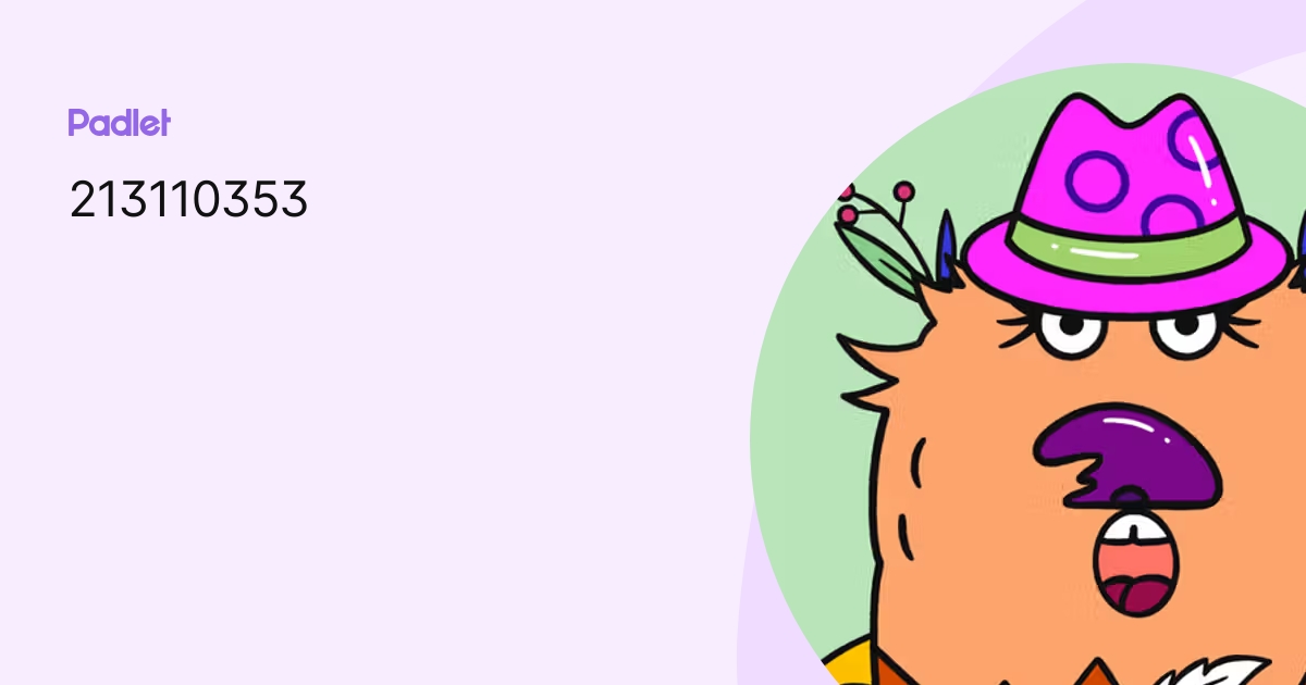 213110353 Profile Padlet