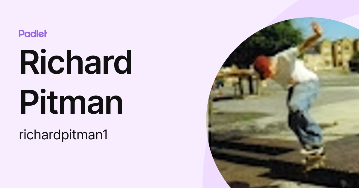 Richard Pitman (richardpitman1) profile | Padlet