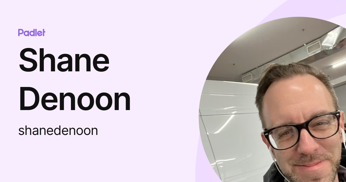 Shane Denoon (shanedenoon) profile | Padlet