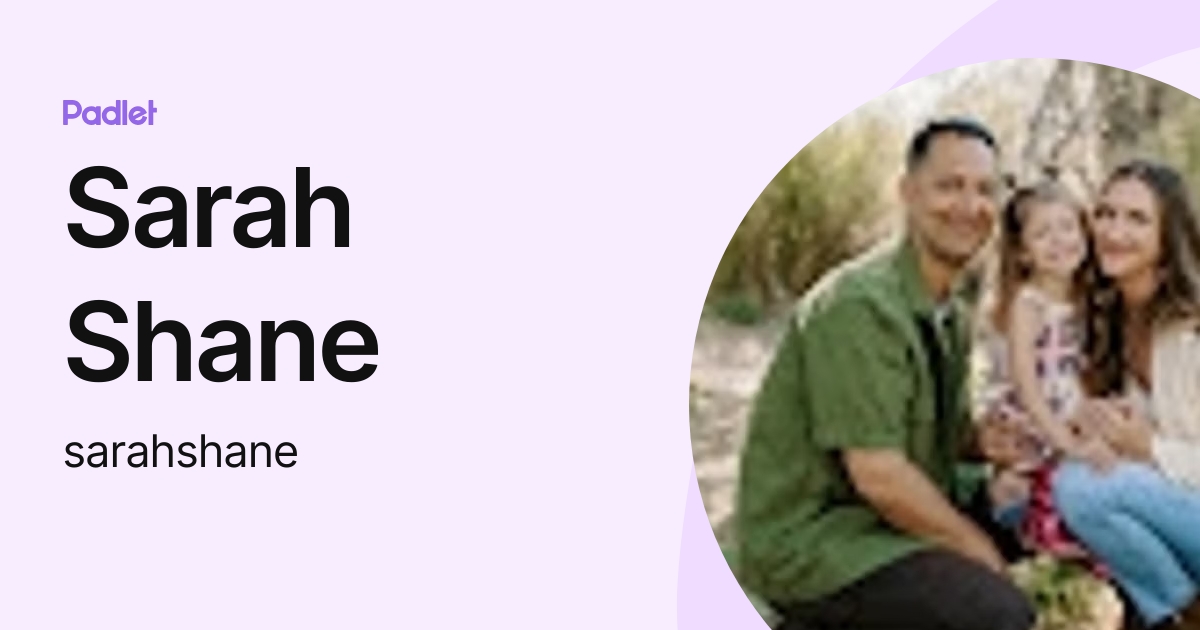 Sarah Shane (sarahshane) profile | Padlet