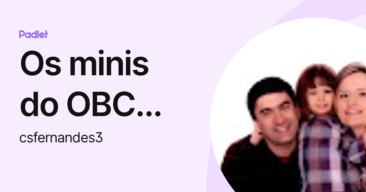 Os minis do OBC 2022-2023 (csfernandes3) profile | Padlet