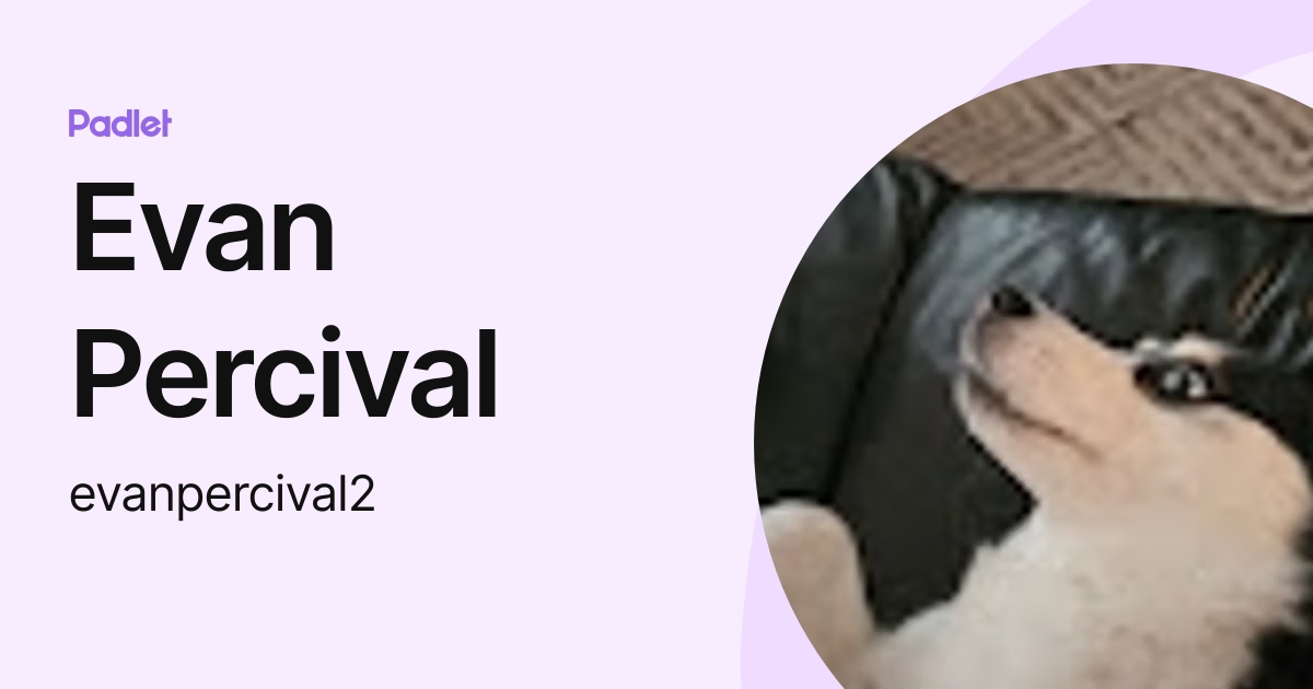 Evan Percival (evanpercival2) profile | Padlet