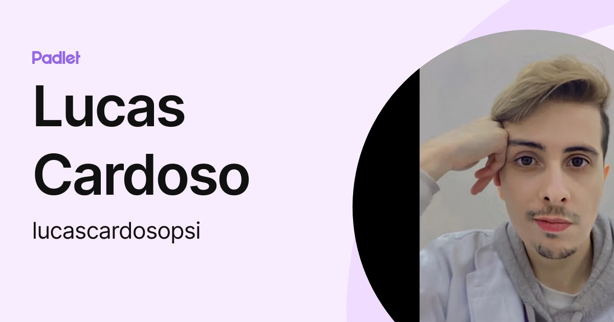 Lucas Cardoso (lucascardosopsi) profile | Padlet