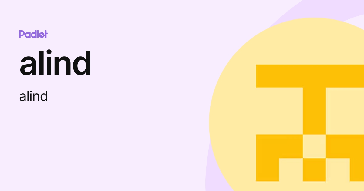 alind (alind) profile | Padlet